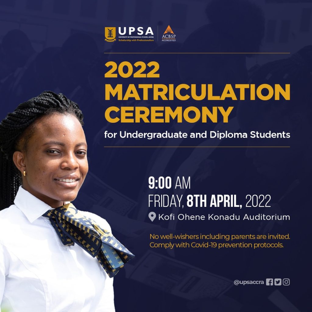 2022 Matriculation Ceremony for Fresh Undergraduate & Diploma Students