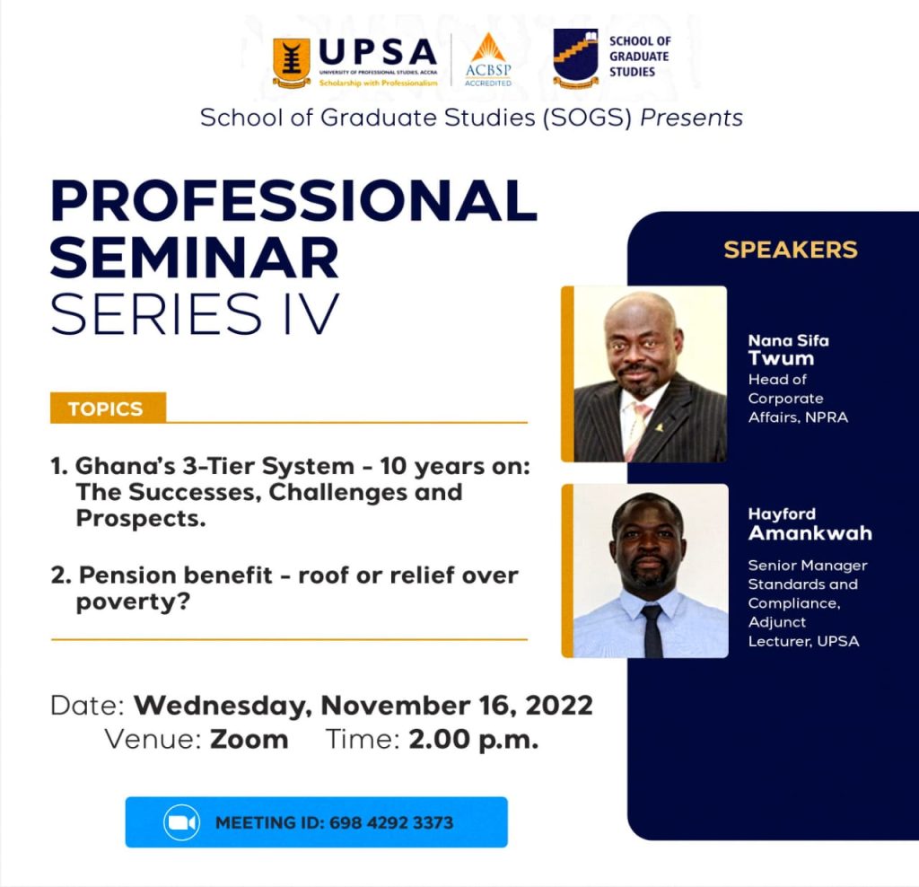 Professional Seminar Series IV | SOGS