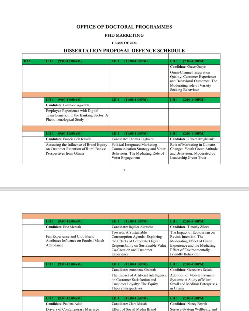 PhD Dissertation Proposal Defence | ODP – UPSA