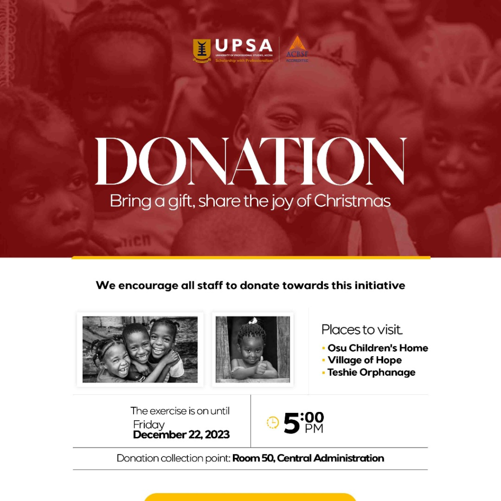UPSA Donation to Selected Orphanages – UPSA