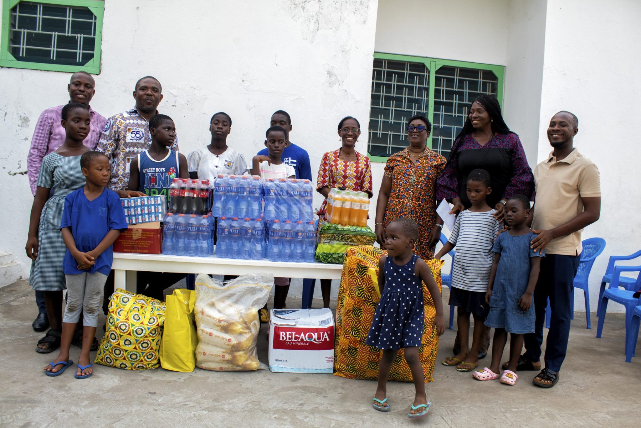 UPSA staff donate assorted items to Teshie Orphanage
