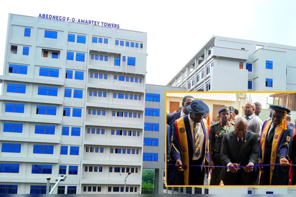 President Akufo-Addo commissions new UPSA Twin Towers