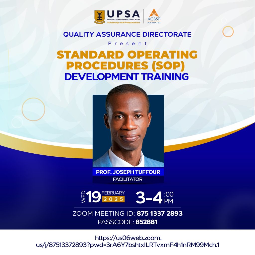 Quality Assurance SOP Development Training